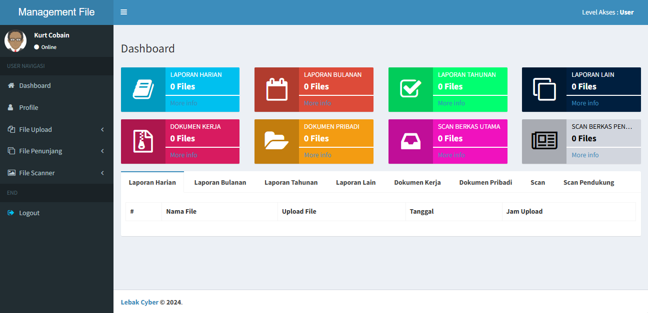 Download Aplikasi Sistem Penyimpanan File Digital - Lebak Cyber